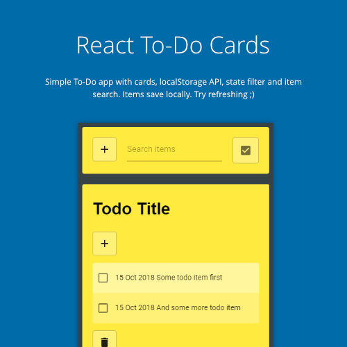 GitHub - ariksasmita/todo-cards: Todo App based on React